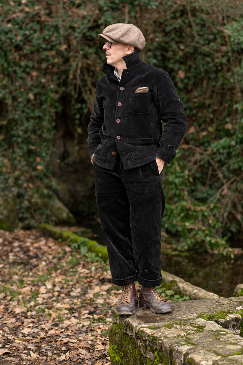 Veste "La Besogne" Velours noir – A Piece Of Chic